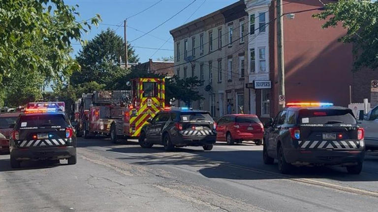 Pedestrian taken away in ambulance after being hit by car in Harrisburg ...