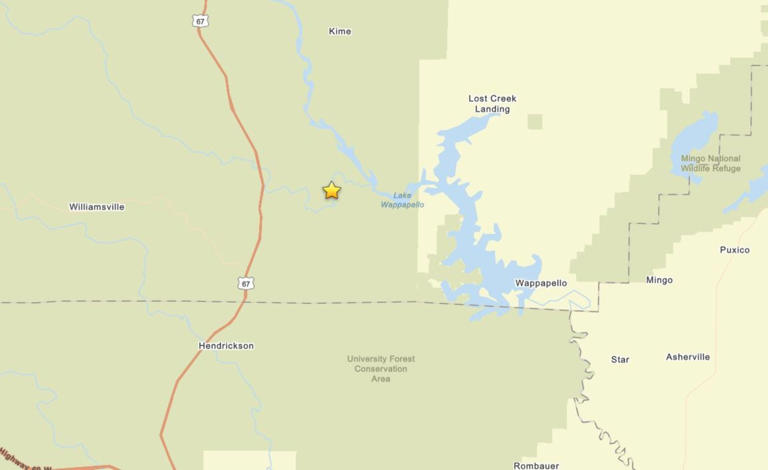 M2.7 earthquake recorded in Wayne County, Mo.