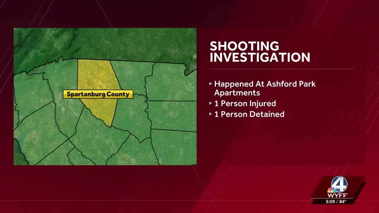 Shooting investigation at Duncan Apartments: 1 injured, 1 detained