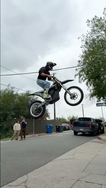Epic bike jump on America's steepest hill!