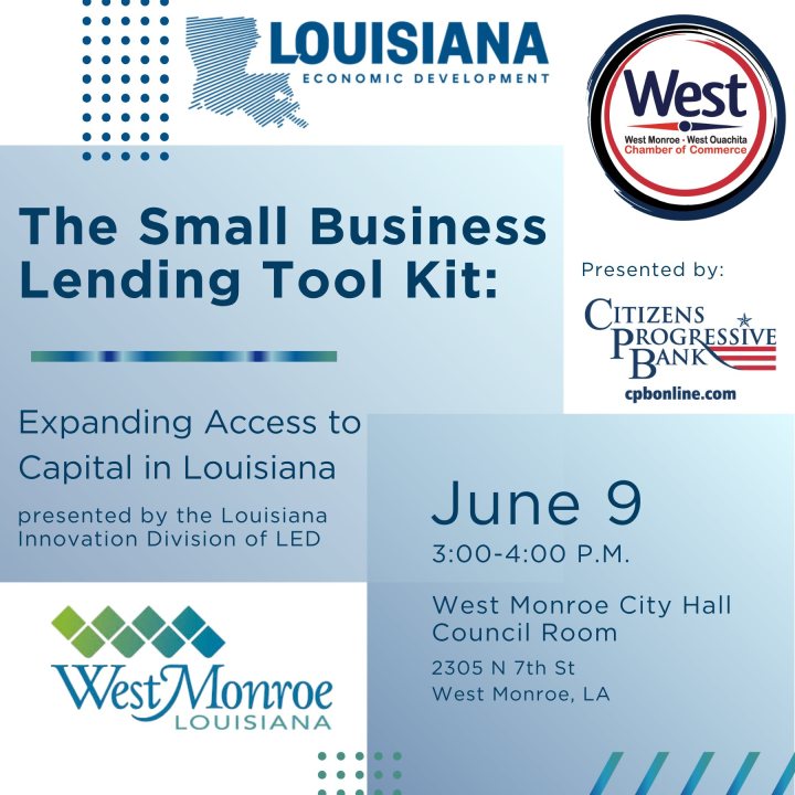 West Monroe-West Ouachita Chamber to host Small Business Lending Tool ...
