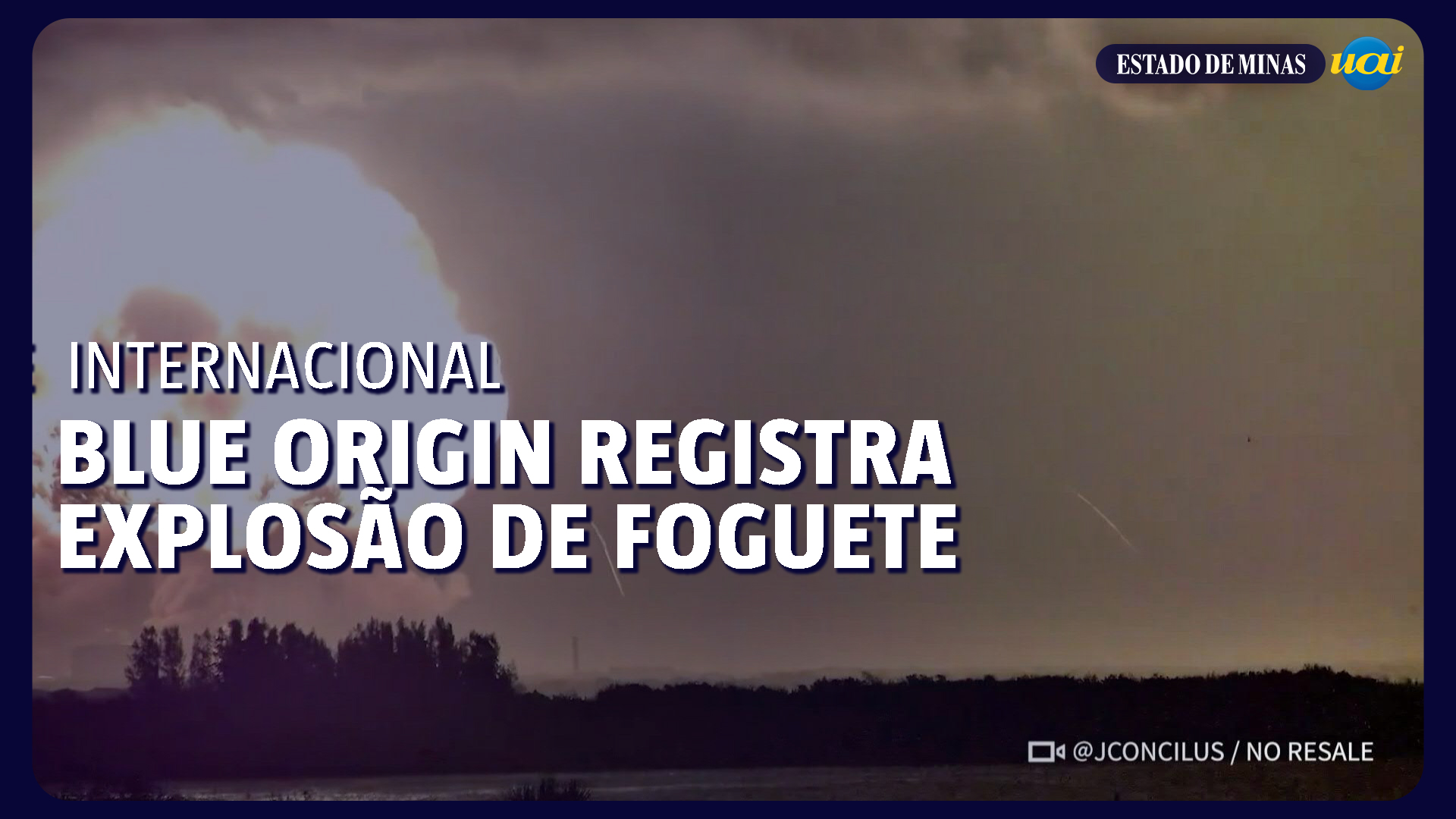 Foguete explode em plataforma da Blue Origin