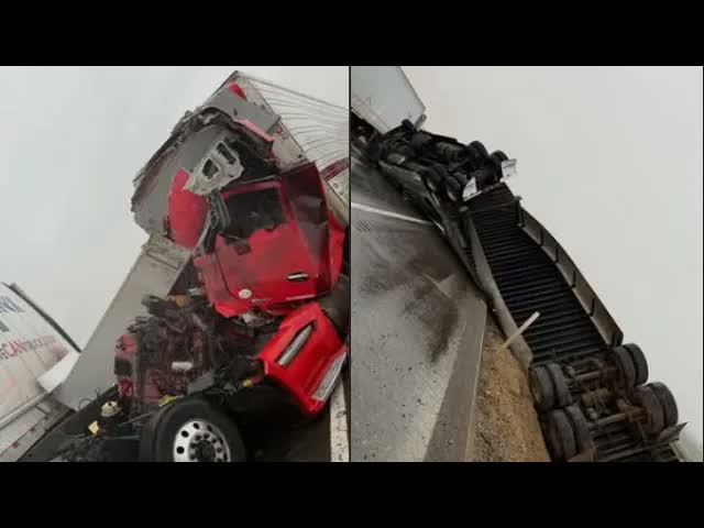 I-5 in Stanislaus County closed due to multiple big rig crashes