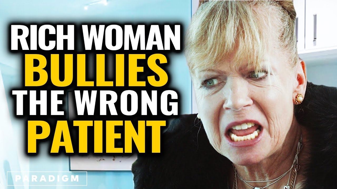Rich woman harasses the wrong homeless patient