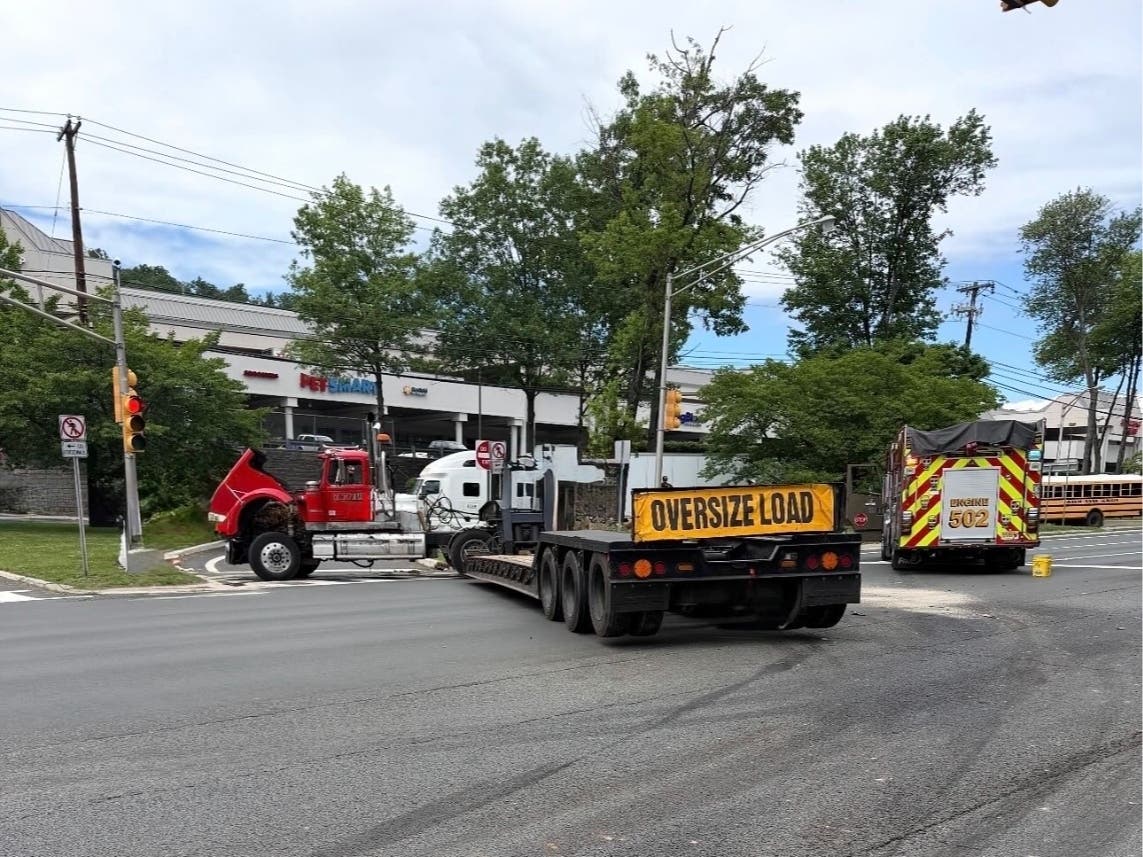 Tractor-Trailer Brakes Fail At Red Light, Crashes Into Car On Route 22 ...