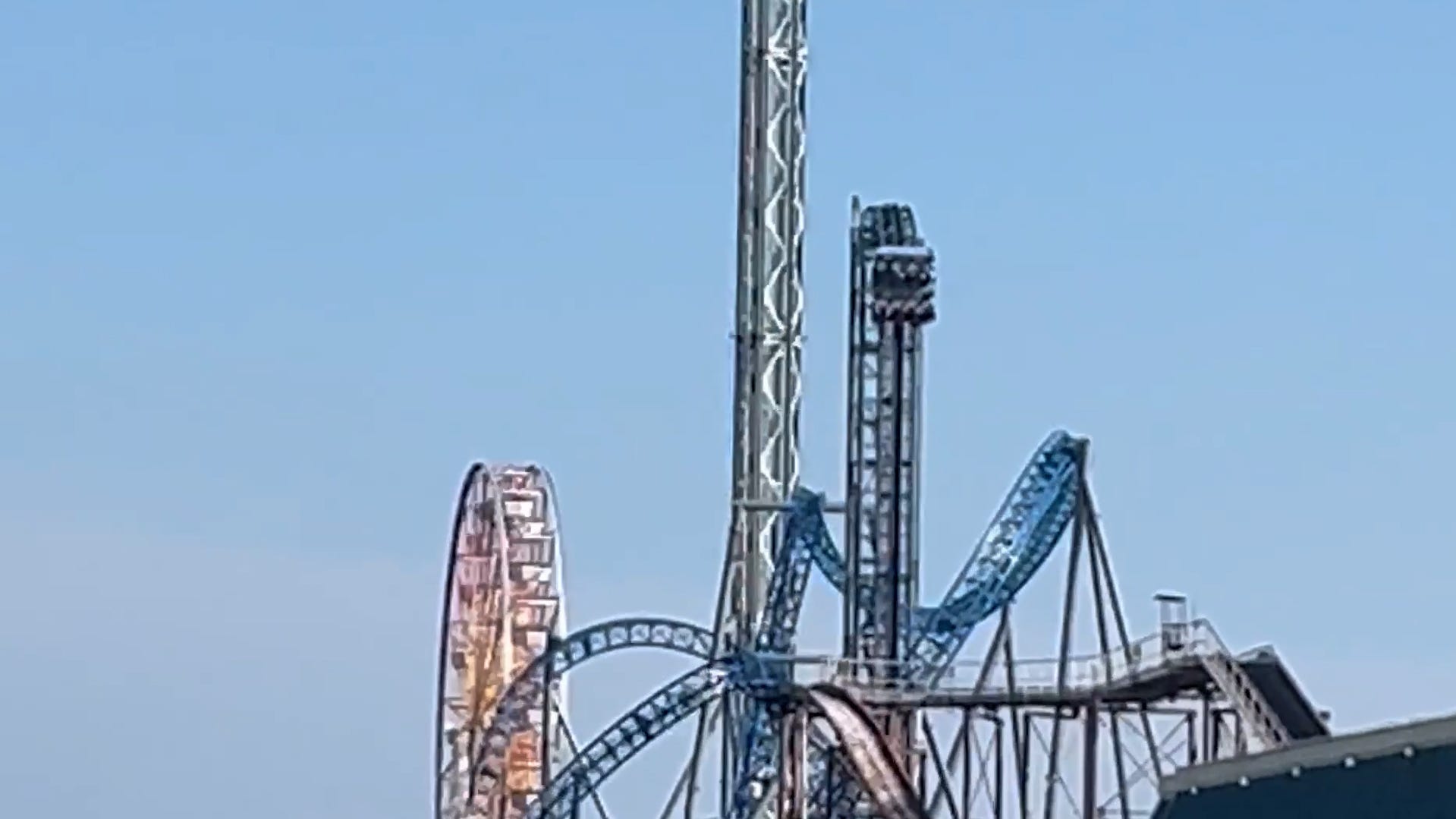 Texas roller coaster riders rescued after hours stuck 100 feet up