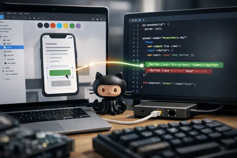 Figma Make ora modifica codice reale, ma passa da GitHub
