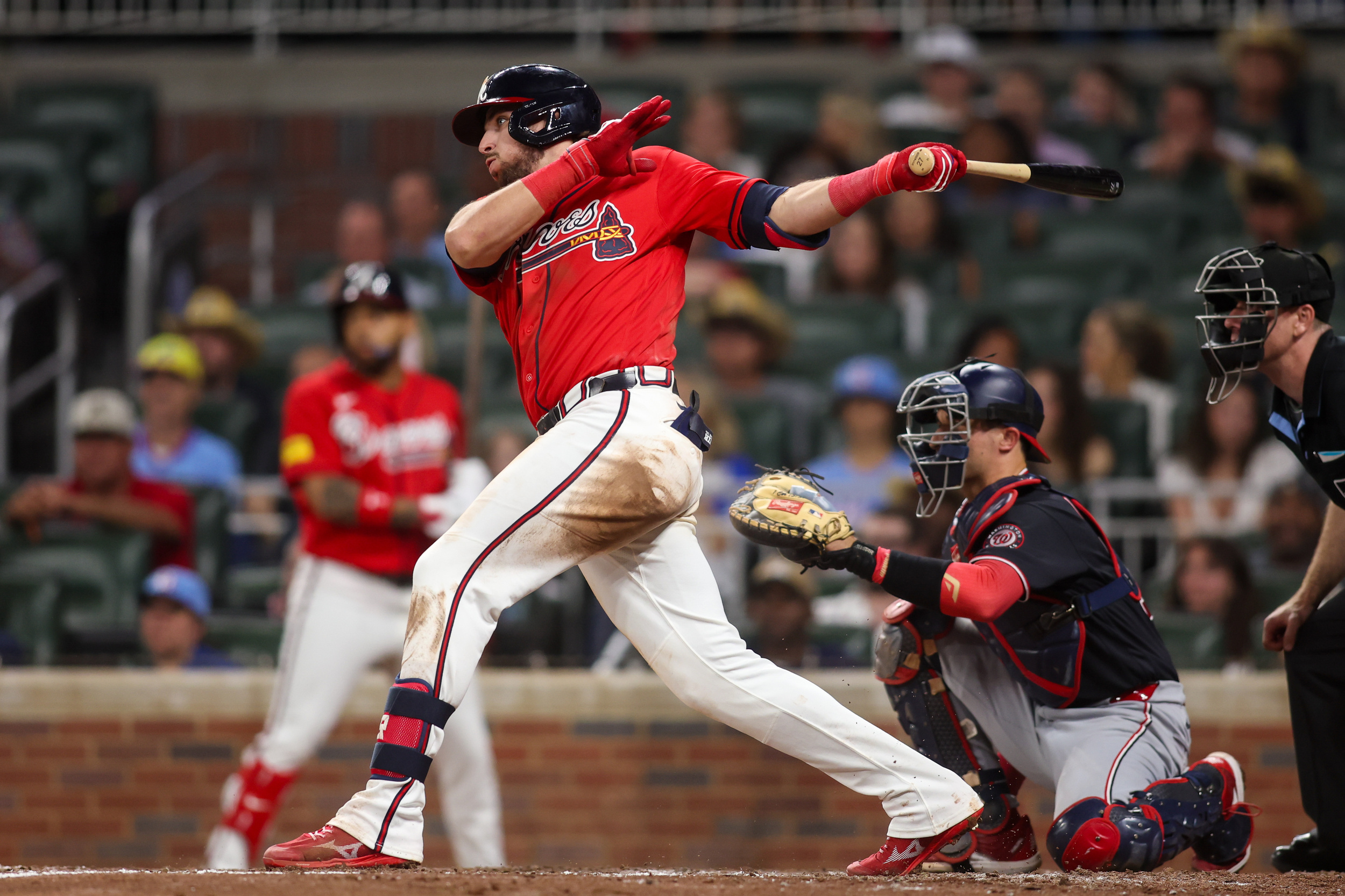 What is the panic meter at for Austin Riley?