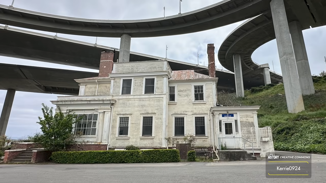 The hidden mansion beneath the Bay Bridge has a bizarre history
