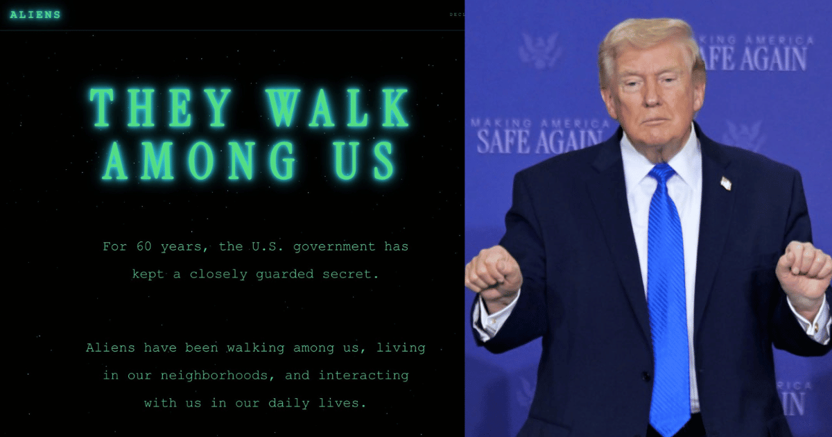 White House's UFO-style immigration tracker website 'Alien.gov' sparks ...