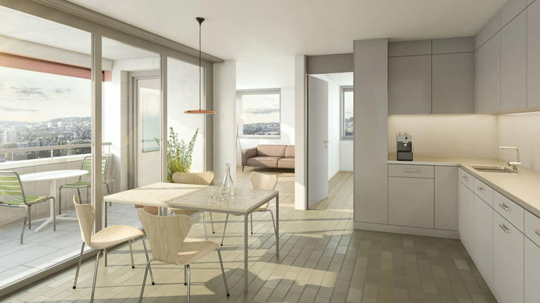 Wie geht das denn? Neue 3,5-Zimmerwohnung für 1660 Franken – mitten in ...