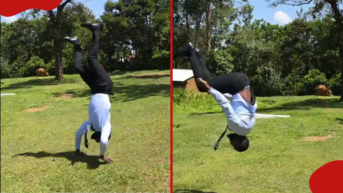 Kakamega teacher impresses learners with well-calculated backflip ...