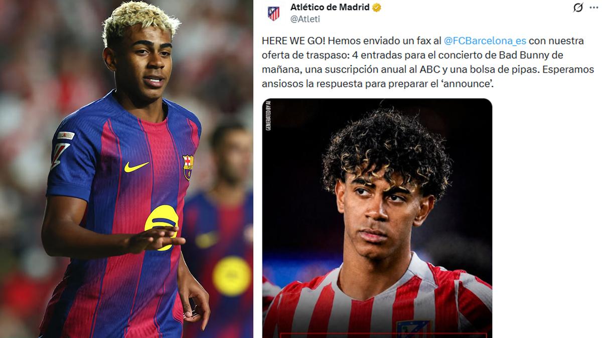 Atlético de Madrid ofrece 4 boletos de Bad Bunny por el fichaje de ...