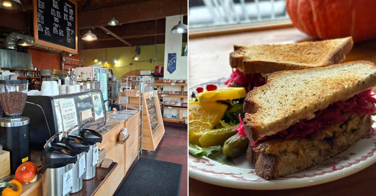 This Oregon bakery has exposed beams, community tables, and paper ...