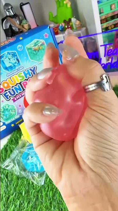 Opening the viral TikTok squishy fun box #asmr #squishy