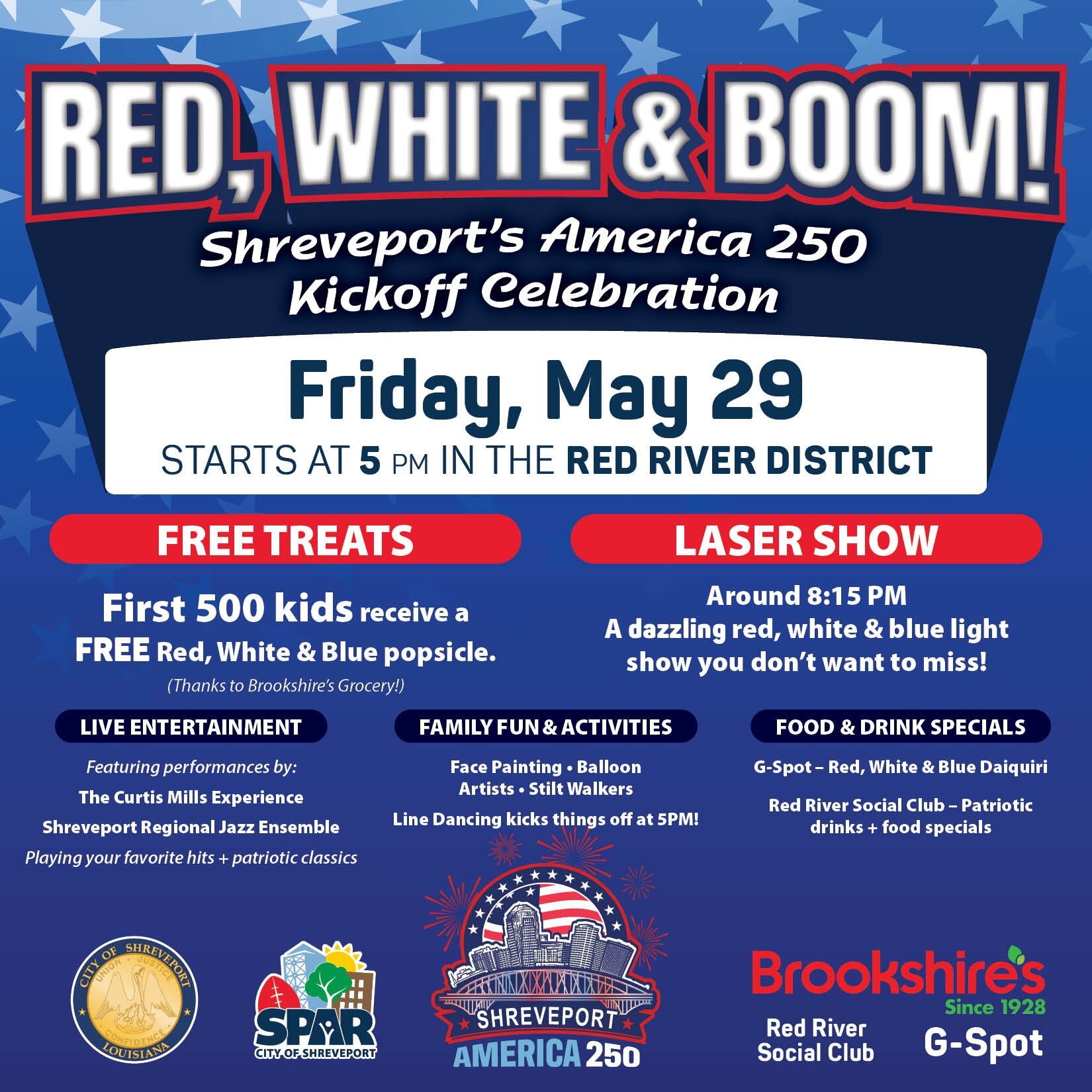 Shreveport plans Red, White & Boom event to kick off American 250 ...