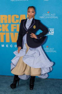 Chloe Bailey adds bold Louboutin boots to her film festival wardrobe