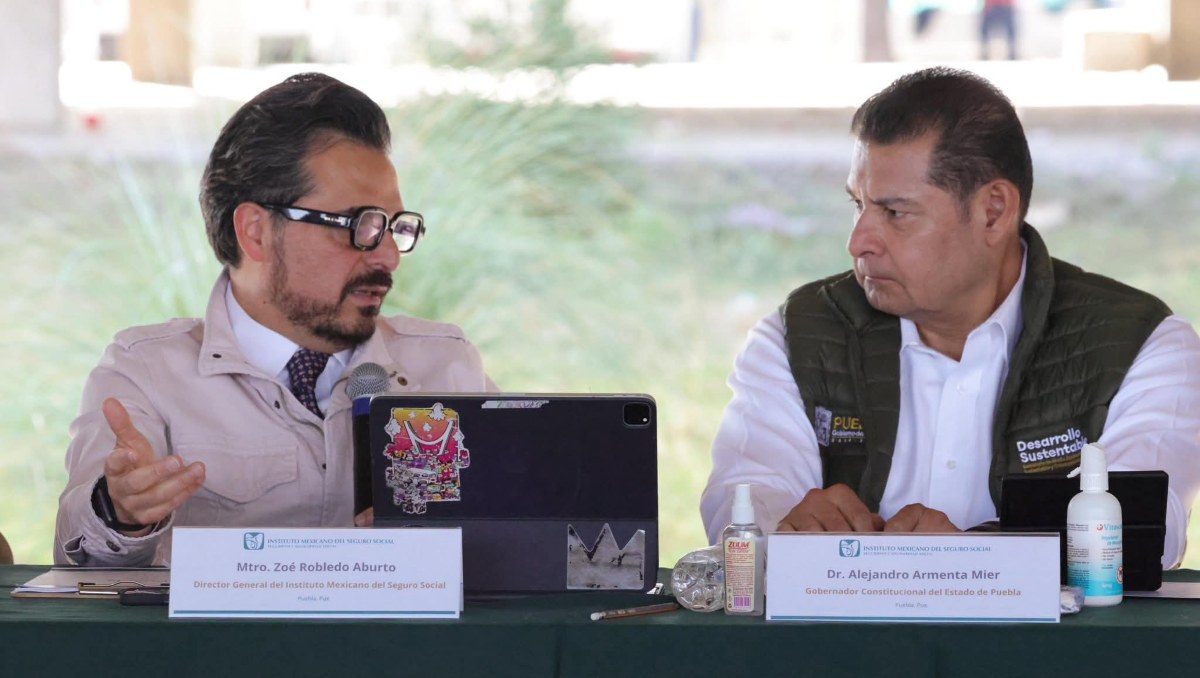Armenta y Zoé Robledo aceleran construcción de hospital IMSS en Amozoc ...