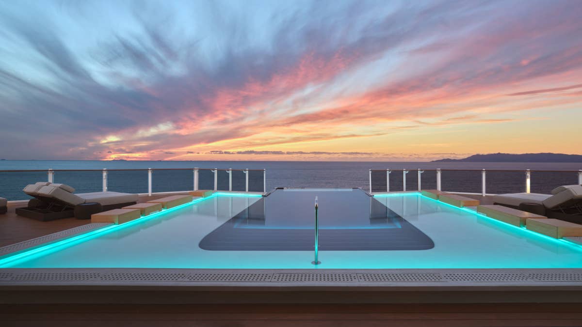 Hidden pools and hot tubs on cruise ships