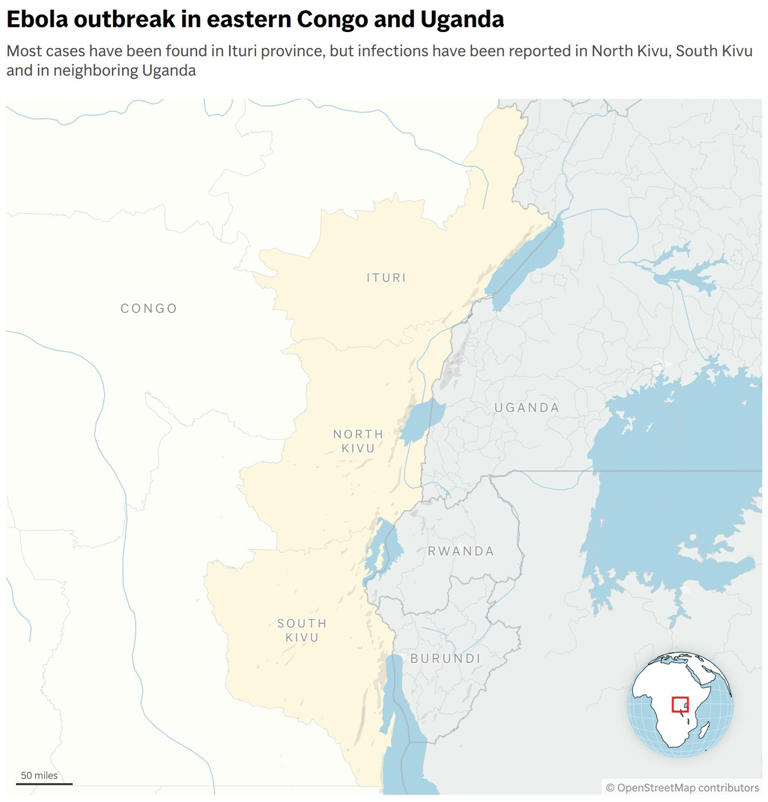 WHO chief lands in Congo, saying Ebola outbreak 'can be stopped'