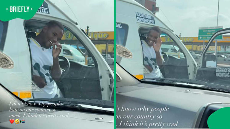 Taxi driver’s playful robots interaction goes viral in South Africa