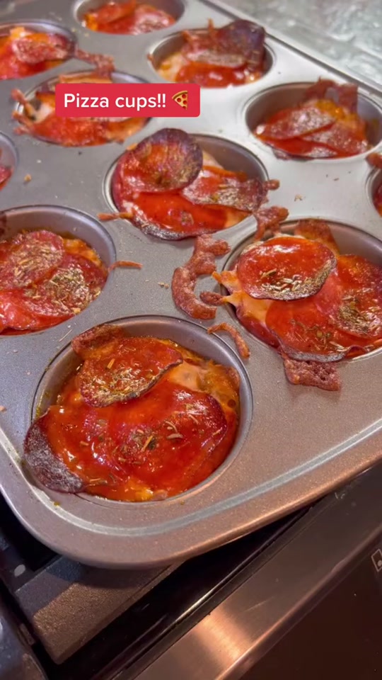 Easy muffin tin pizza cups for a quick snack
