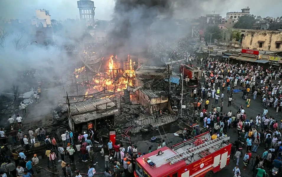 Amritsar market fire kills shopkeeper, probe and relief underway