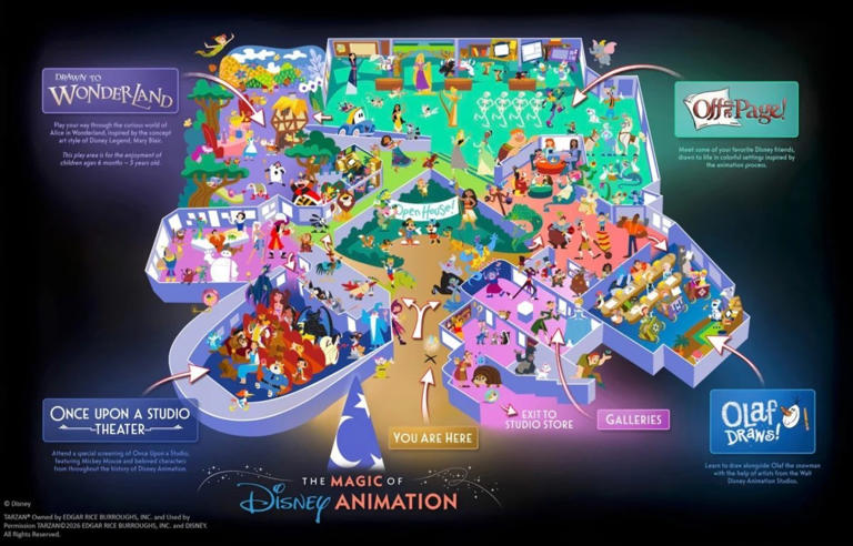 An inside look at Walt Disney World's new animation courtyard