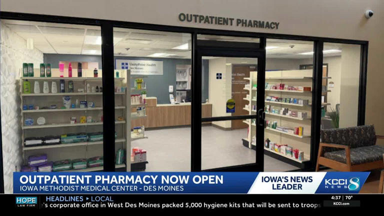 New pharmacy opens at Iowa Methodist Medical Center in Des Moines