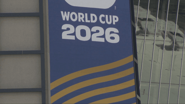 Fences go up, sign covered at Gillette ahead of FIFA World Cup
