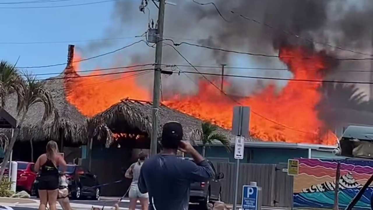Fire tears through the Tiny Turtle restaurant in Cocoa Beach