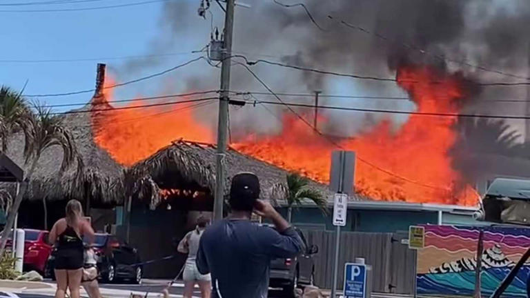Fire tears through the Tiny Turtle restaurant in Cocoa Beach