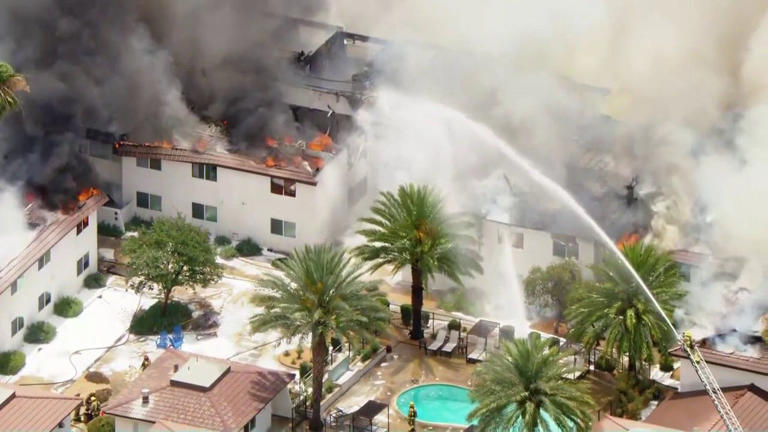 Massive apartment fire near UC Riverside leaves over 100 displaced