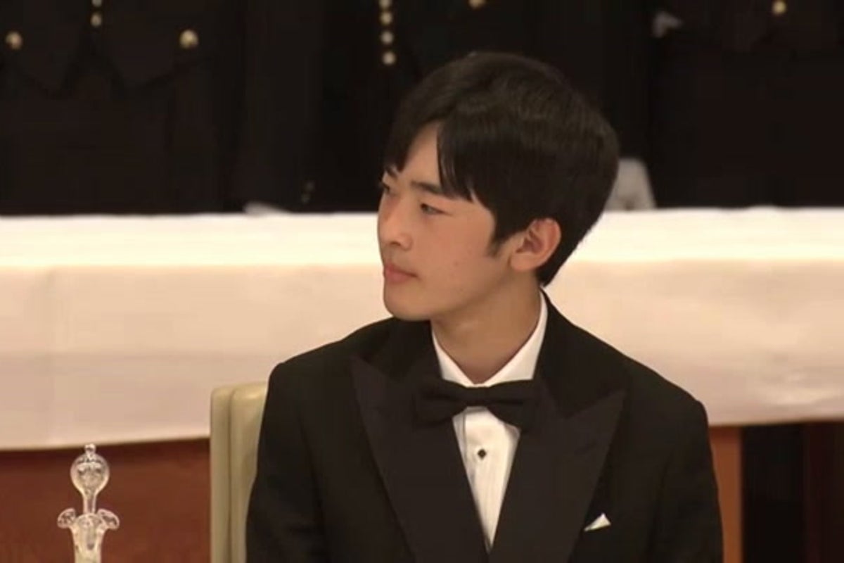 Japan’s Prince Hisahito makes imperial state banquet debut