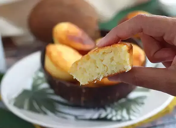 Muffins de coco brasileños - queijadinhas