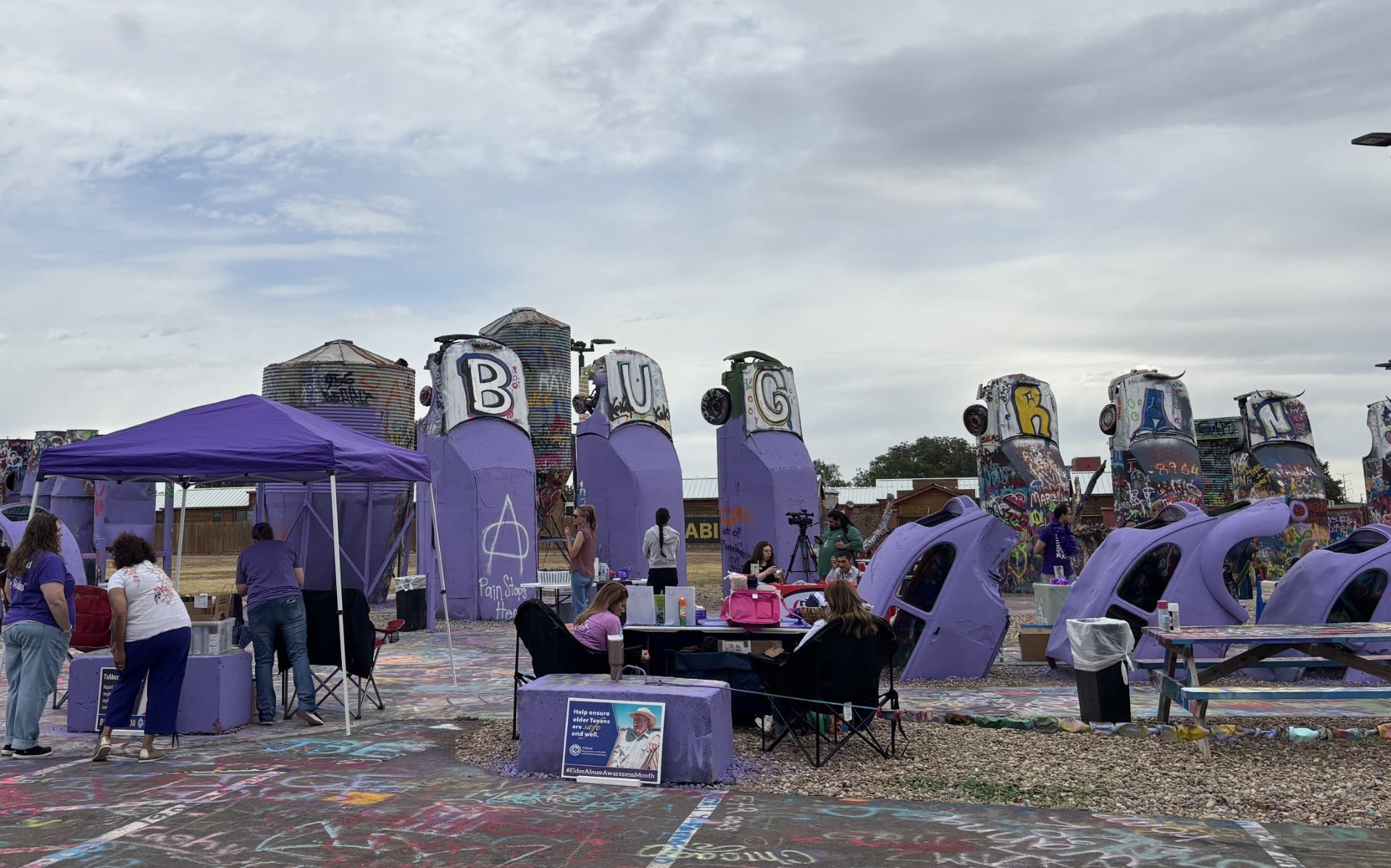 Purple reigns at Slug Bug Ranch for Elder Abuse Prevention Month
