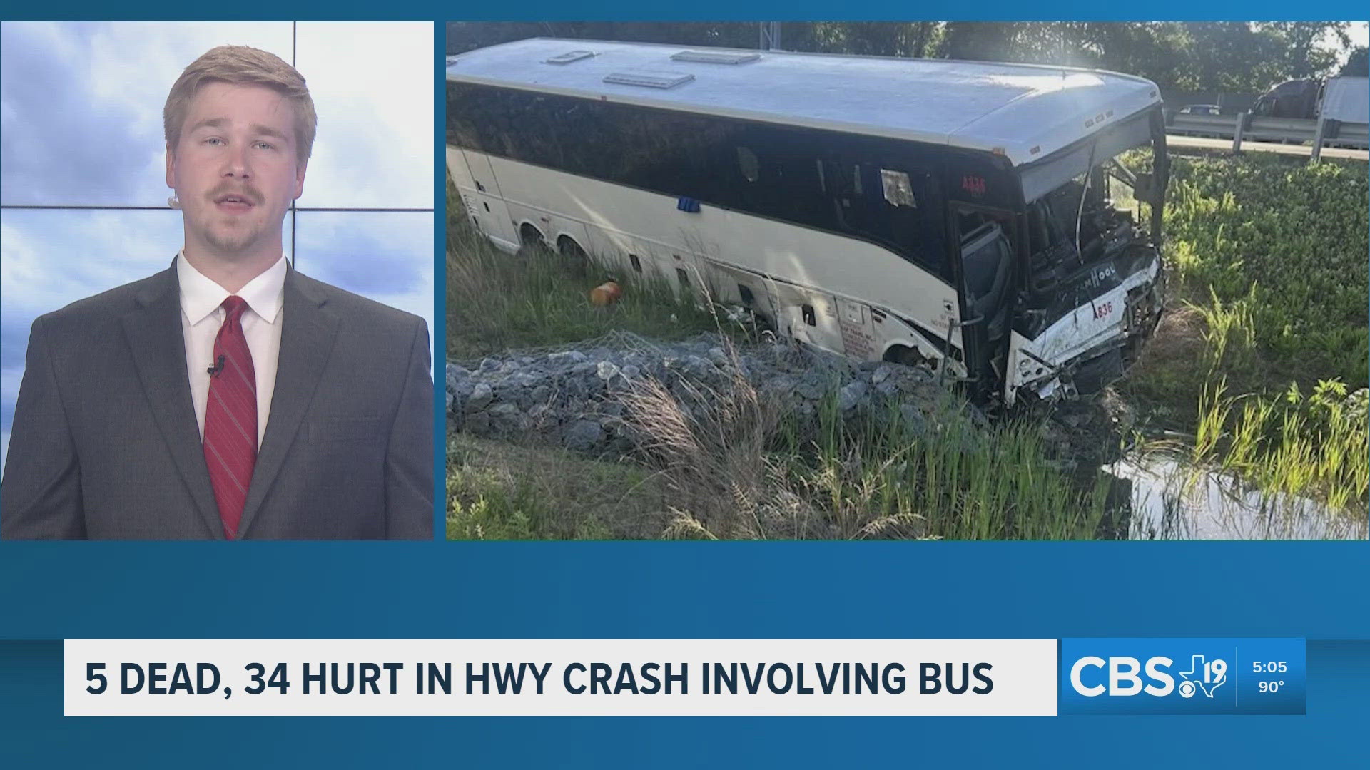 At least 5 dead after bus crash on Interstate 95 in Virginia work zone ...