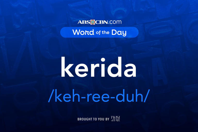 Word of the day for May 30, 2026: kerida