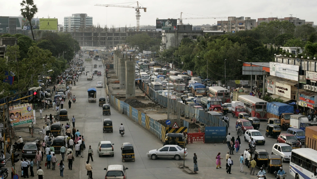 Mithibai Khau Galli demolished for Metro Line 2B project