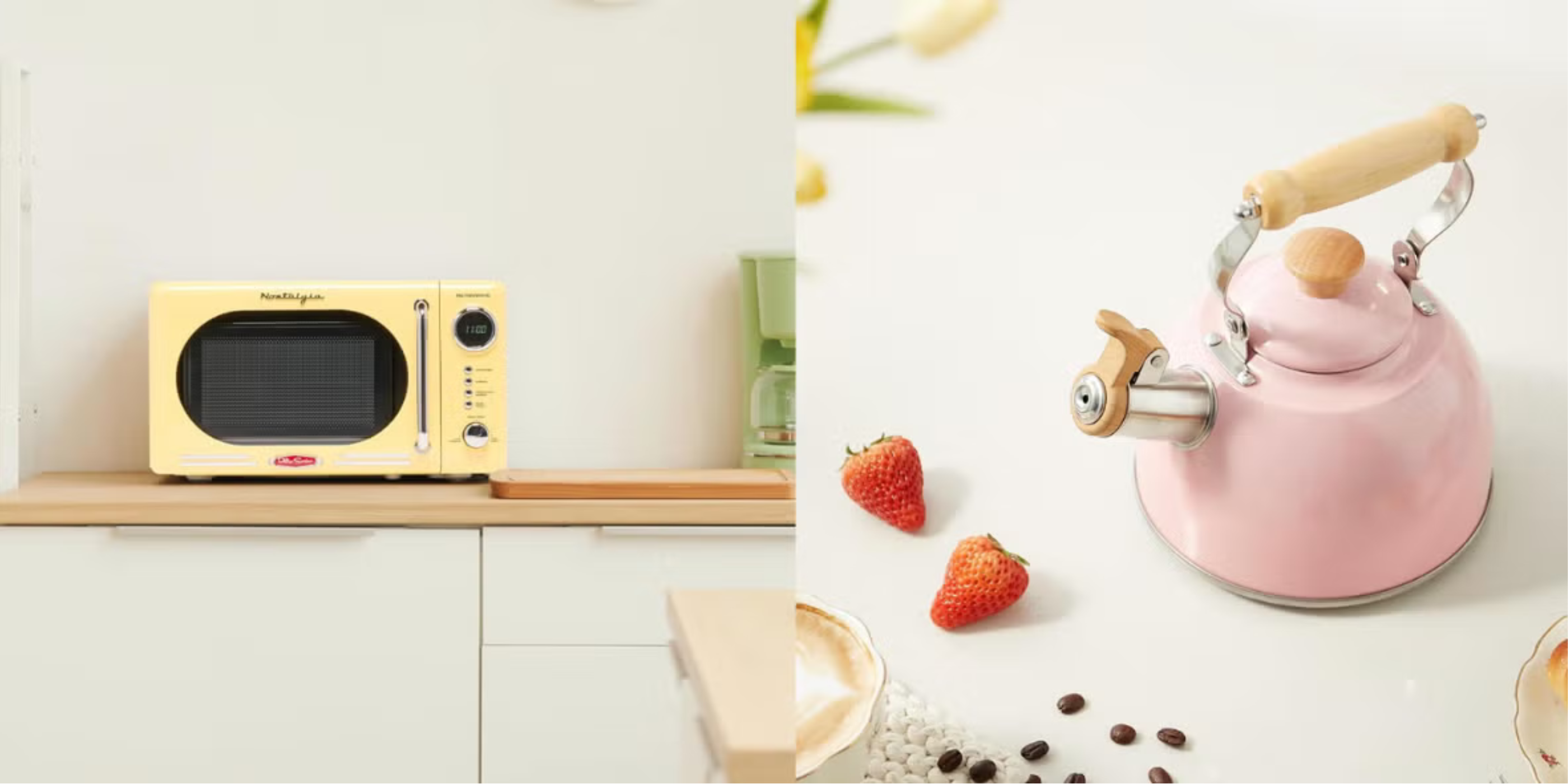 These vintage-style kitchen appliances feel charming and modern