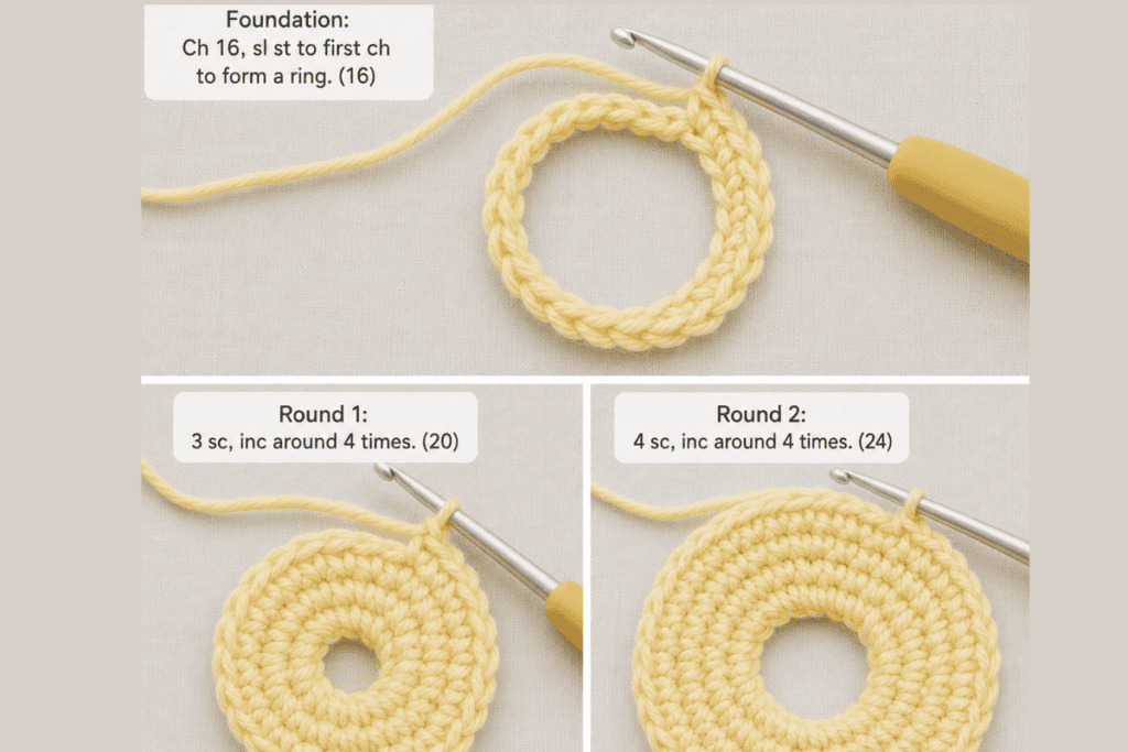 Crochet donut pattern