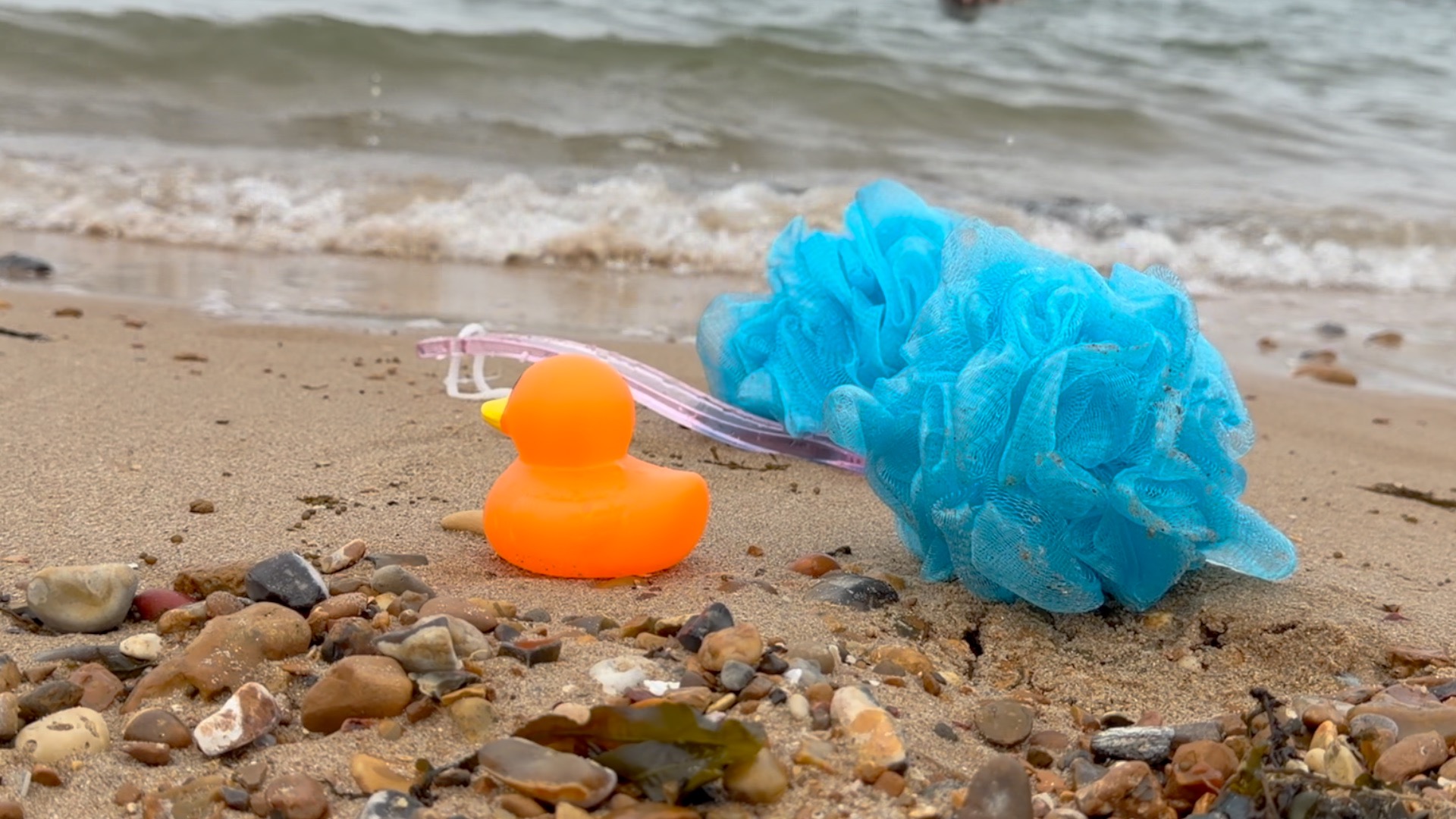 Residents in Whitstable bathe in the sea to protest water shortages
