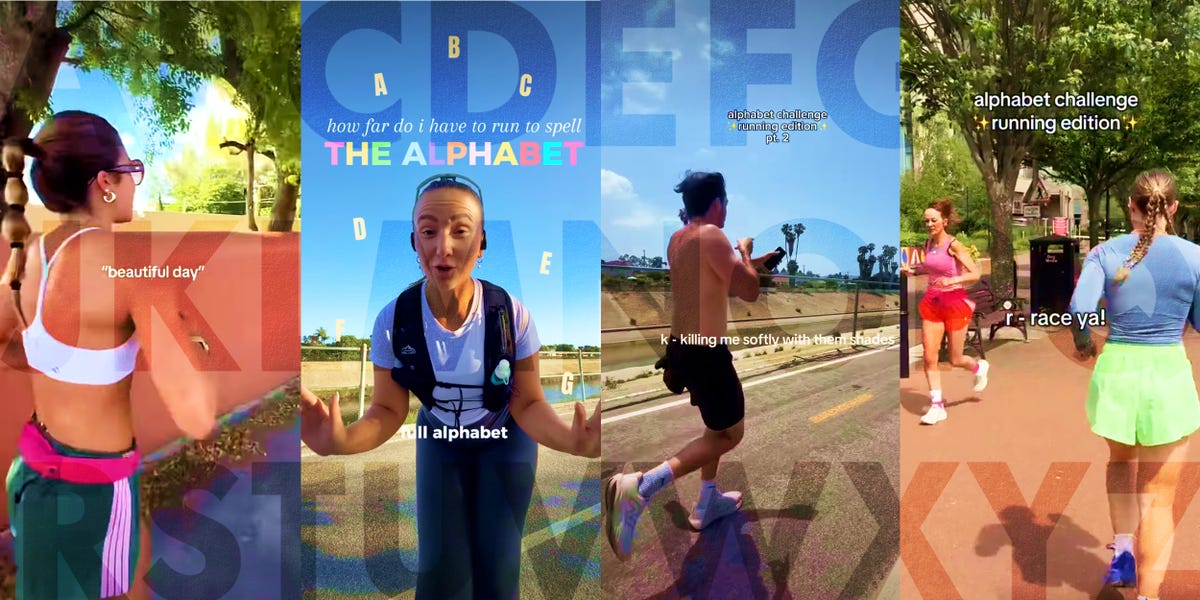 Runners are doing the viral 'alphabet challenge'—and it makes the miles ...