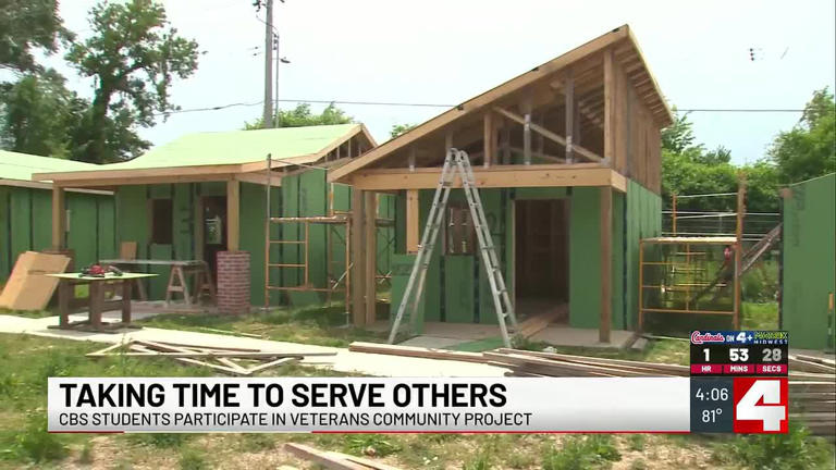 CBC students build tiny homes for veterans