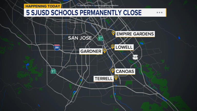 Final bell rings for 5 San Jose elementary schools permanently closing