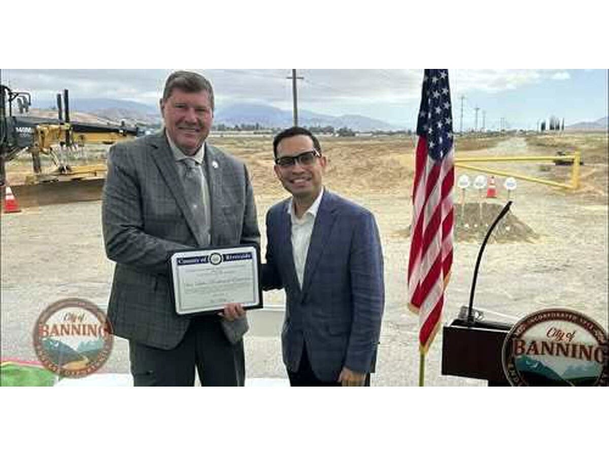 Banning officials break ground on $33.5 million infrastructure project