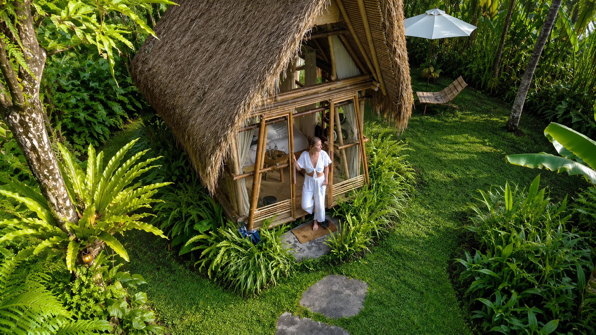 Experience staying in a unique tiny hay house in Bali