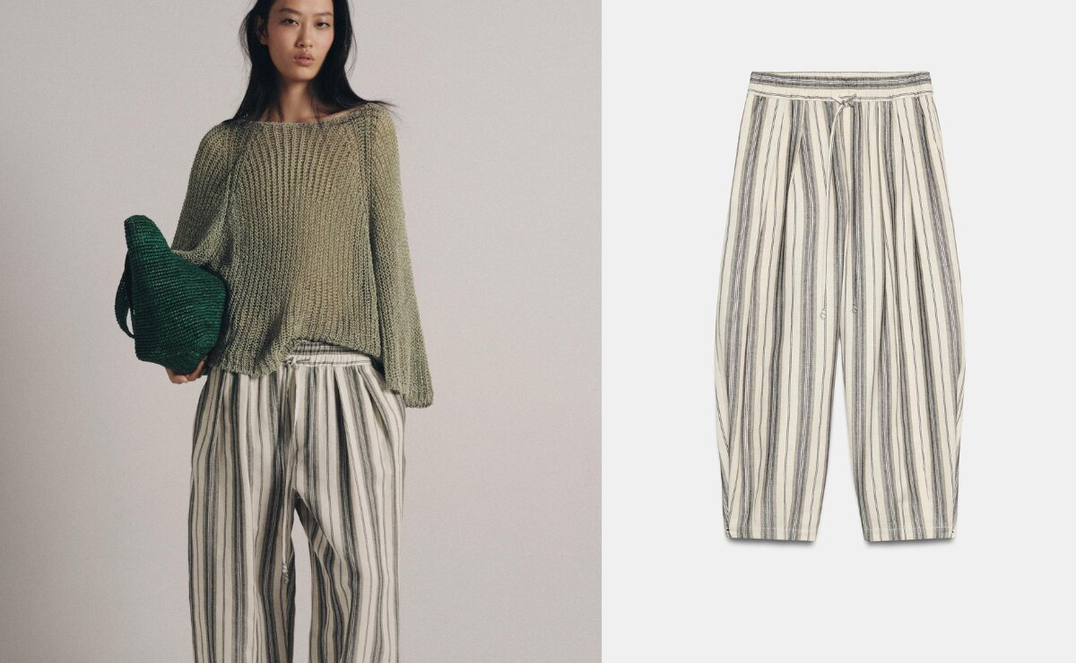 El pantalón ancho pijamero que transforma cualquier look básico en uno ...