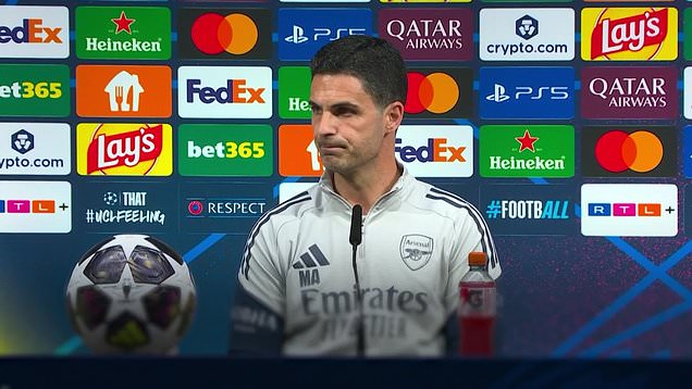 Mikel Arteta says Arsenal 'here to take away the trophy' from Paris St ...