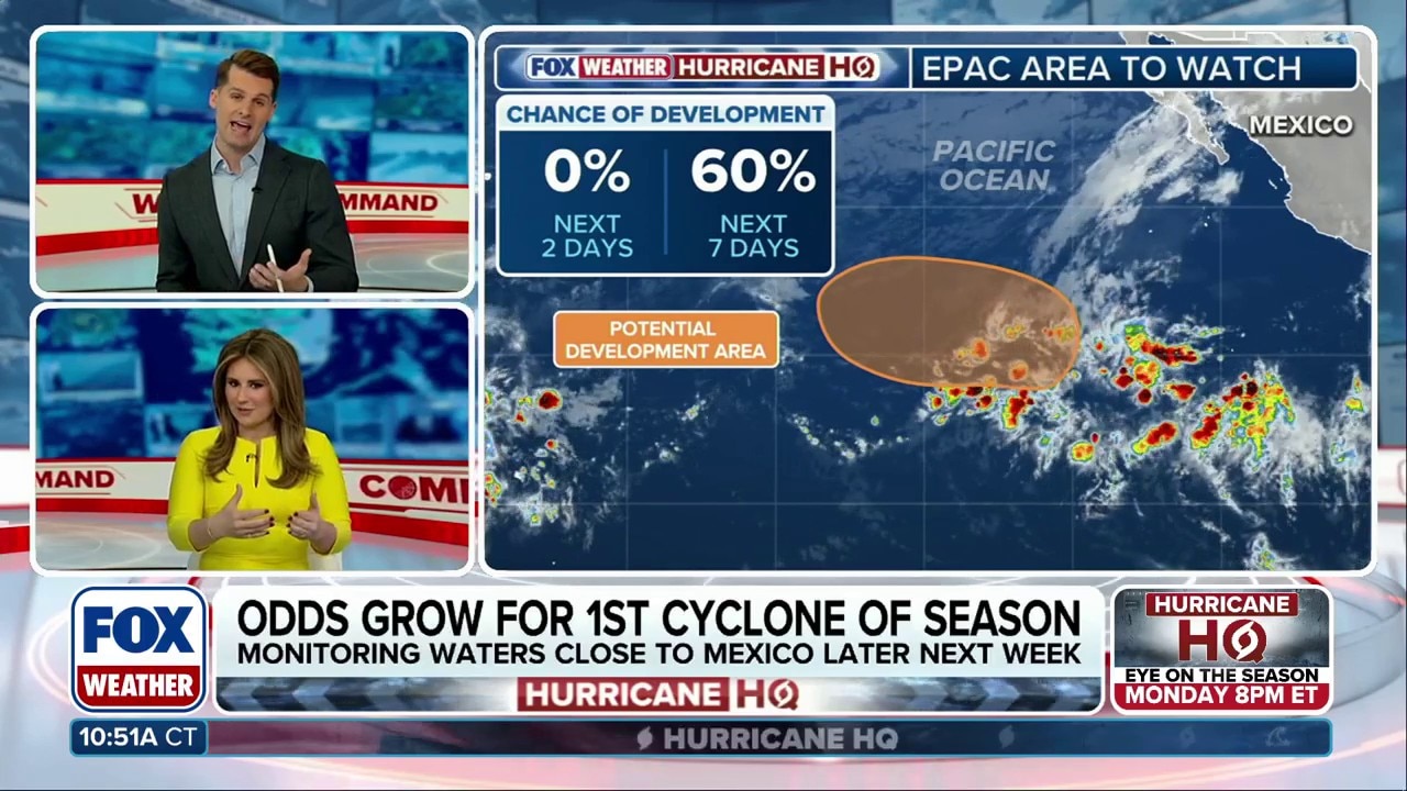 Odds of development grow for area of possible tropical development in ...